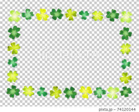 Hand-painted watercolor colorful clover square... - Stock Illustration ...