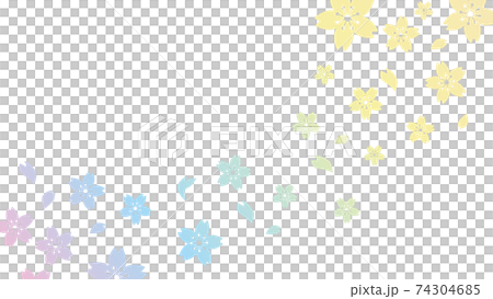 Cherry blossom gradient background - Stock Illustration [74304685] - PIXTA