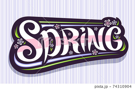 Vector logo for Springのイラスト素材 [74310904] - PIXTA