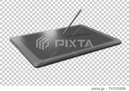 Tablet (with touch pen) Transparent image... - Stock Illustration ...
