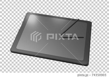 Tablet (with touch pen) Transparent image... - Stock Illustration ...