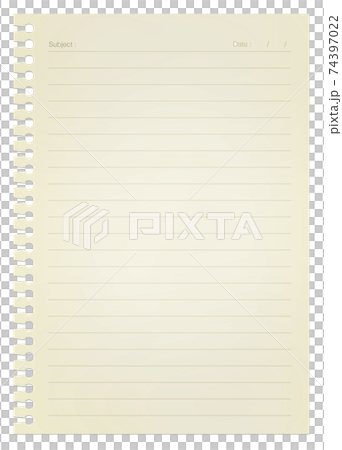 Notebook used paper - Stock Illustration [74397022] - PIXTA