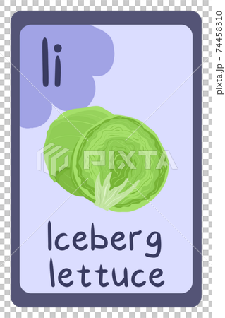 Abc food education flash card, Letter I -... - Stock Illustration ...