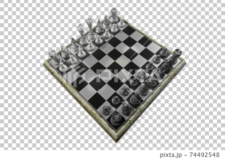 Chess (CG: transparent material) - Stock Illustration [74492548] - PIXTA