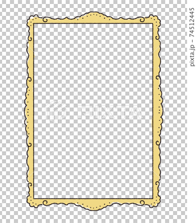 Simple line picture frame illustration - Stock Illustration [74512445 ...