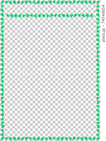 Trefoil clover frame and line A4 size - Stock Illustration [74549854 ...