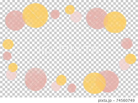 Pastel colored round frame - Stock Illustration [74560749] - PIXTA