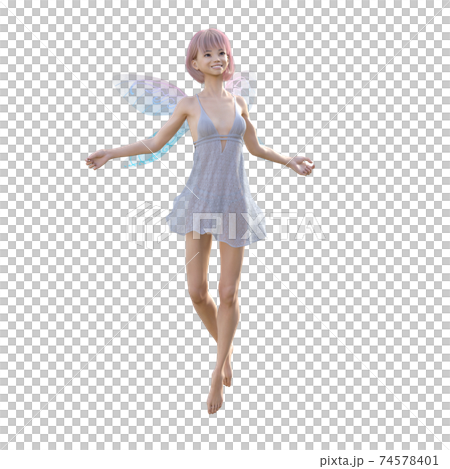 Beautiful leg fairy perming 3DCG illustration... - Stock Illustration ...