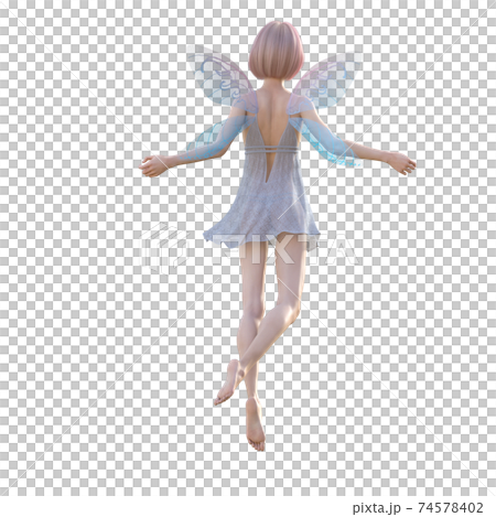 Beautiful leg fairy perming 3DCG illustration... - Stock Illustration ...