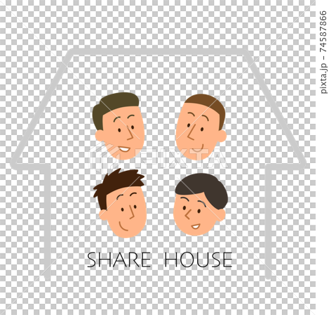 Share house 03, man - Stock Illustration [74587866] - PIXTA