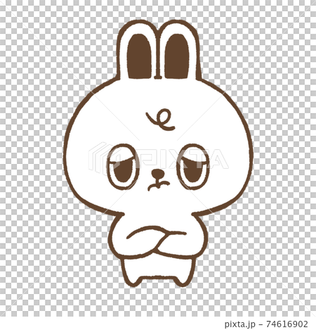 Worried rabbit - Stock Illustration [74616902] - PIXTA