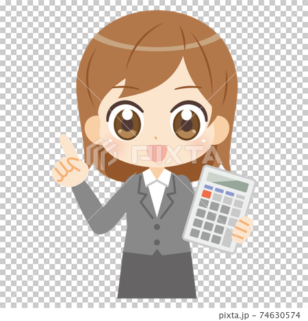 Female Accountant Cartoon