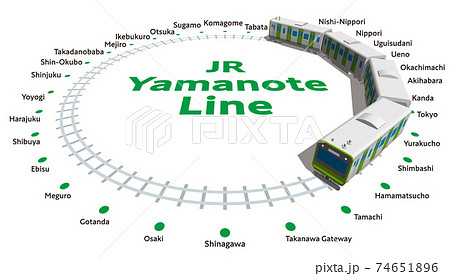 Yamanote Line Map Lines Route Hours Tickets Hypnotic Moving Map Of