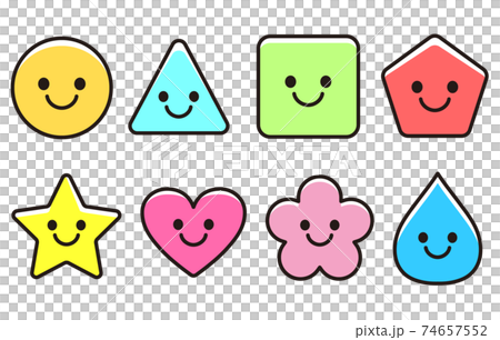 Smile shape icon material set - Stock Illustration [74657552] - PIXTA