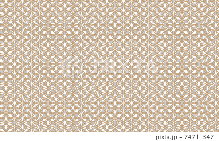 Traditional Japanese pattern, hemp leaf pattern... - Stock Illustration ...