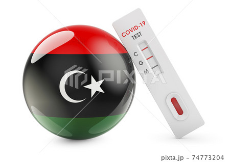 Diagnostic test for coronavirus in Libya....のイラスト素材 [74773204] - PIXTA