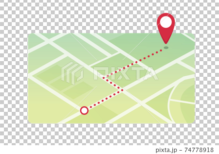 A map showing your current location and... - Stock Illustration ...