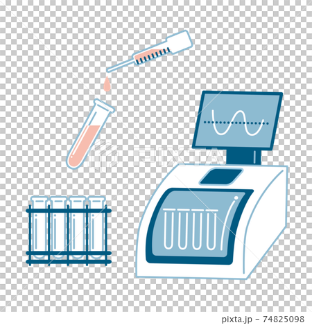 Medical / testing equipment set illustration - Stock Illustration ...