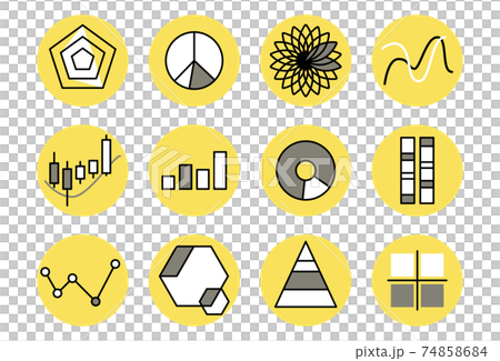 Various graphs Simple design - Stock Illustration [74858684] - PIXTA