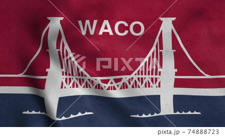 Flag of Waco, county seat of Texas, United...のイラスト素材 [74888723] - PIXTA