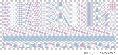 Geometric masking tape - Stock Illustration [74895297] - PIXTA