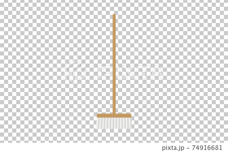 Cleaning tool Old-fashioned wooden mop - Stock Illustration [74916681 ...