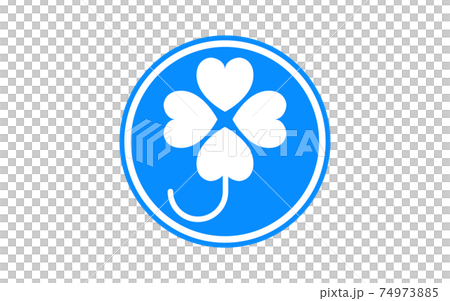 Simple vector illustration of four-leaf mark - Stock Illustration ...