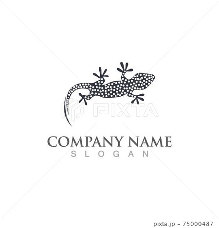 black lizard for tattoo vector logo imageのイラスト素材 [75000487] - PIXTA