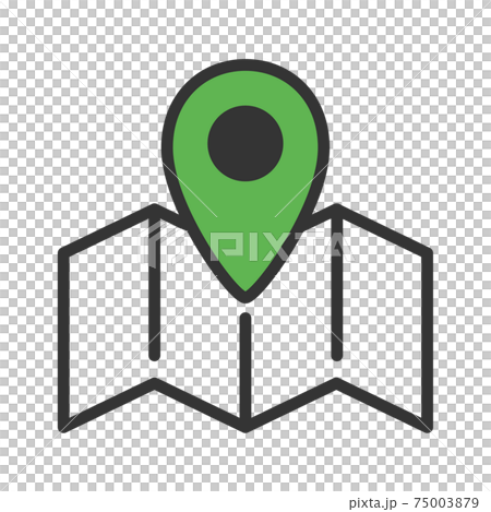Current location icon on the map - Stock Illustration [75003879] - PIXTA