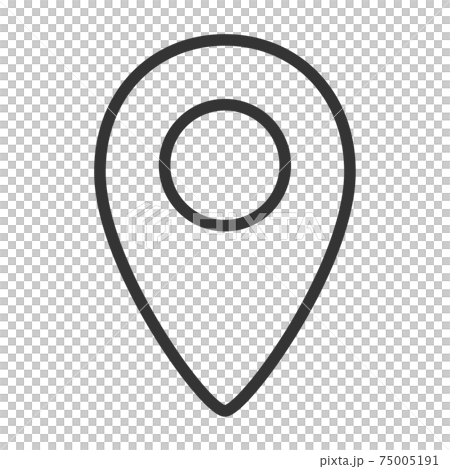 Current location, transparent icon of map pin - Stock Illustration ...