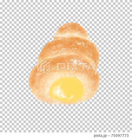 Round custard cornet - Stock Illustration [75097773] - PIXTA