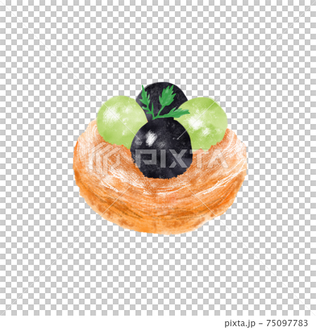Muscat Grape Danish - Stock Illustration [75097783] - PIXTA