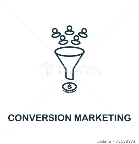 Conversion Marketing vector icon symbol....のイラスト素材 [75153578] - PIXTA