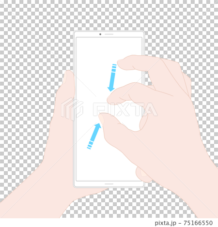 Pinch in the screen of your smartphone - Stock Illustration [75166550 ...