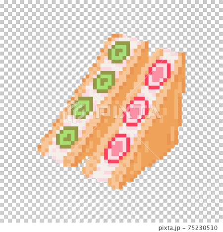 Pixel art sweet sandwich icon. 8bit pixelated... - Stock Illustration ...