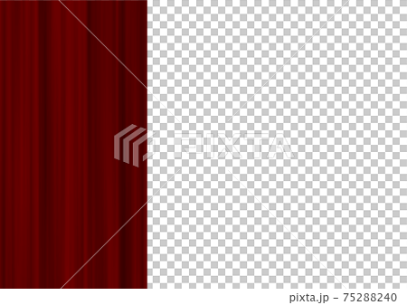 Drape curtain One sided background material - Stock Illustration ...