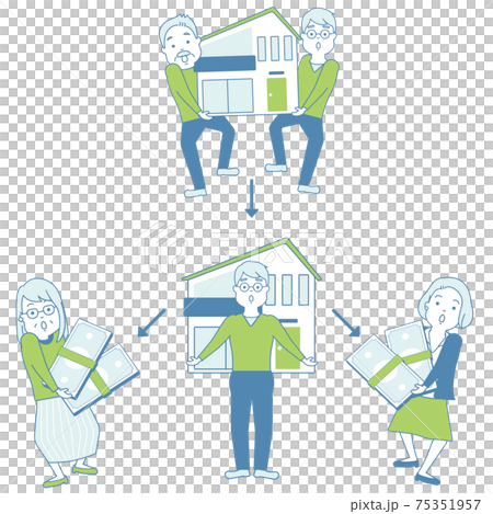 Compensation split, inheritance property,... - Stock Illustration ...