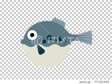 Illustration of a blowfish - Stock Illustration [75382495] - PIXTA