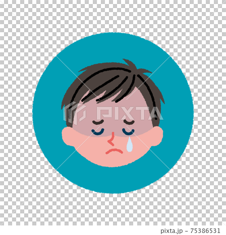 Crying boy icon - Stock Illustration [75386531] - PIXTA