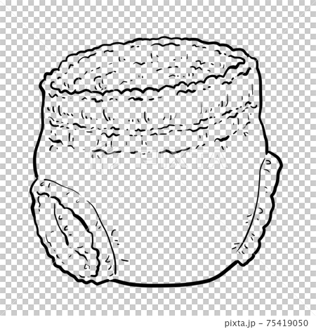 Simple diaper line art illustration - Stock Illustration [75419050] - PIXTA
