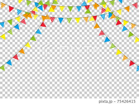 Colorful continuous flag, flag background frame - Stock Illustration ...