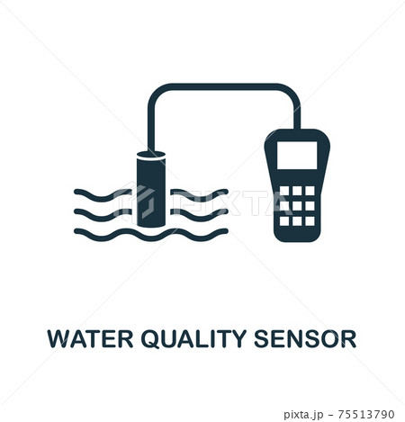 Water Quality Sensor icon. Monochrome style...のイラスト素材 [75513790] - PIXTA