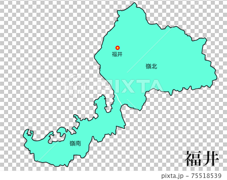 Fukui prefecture by prefecture of Japan - Stock Illustration [75518539 ...