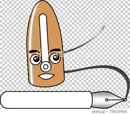 pen, pens, cartoon character - Stock Illustration [75625958] - PIXTA