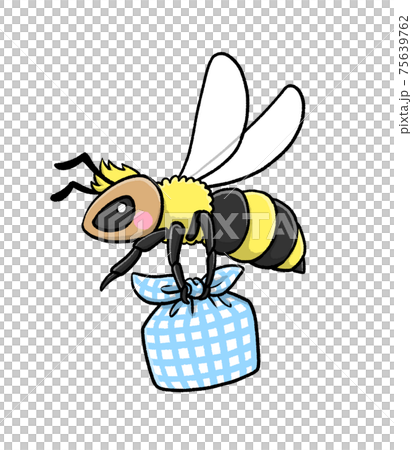 Bees carrying lunch - Stock Illustration [75639762] - PIXTA