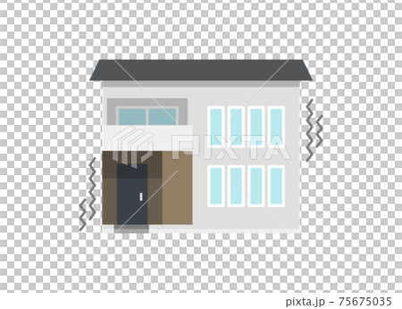 Earthquake Aftershock Disaster House shakes - Stock Illustration ...