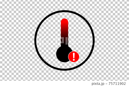 [Pictogram] Illustration of high temperature... - Stock Illustration ...