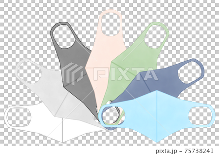 Urethane mask 7 colors - Stock Illustration [75738241] - PIXTA