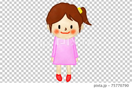 Girl character (Mimi-chan) cheeks - Stock Illustration [75770790] - PIXTA