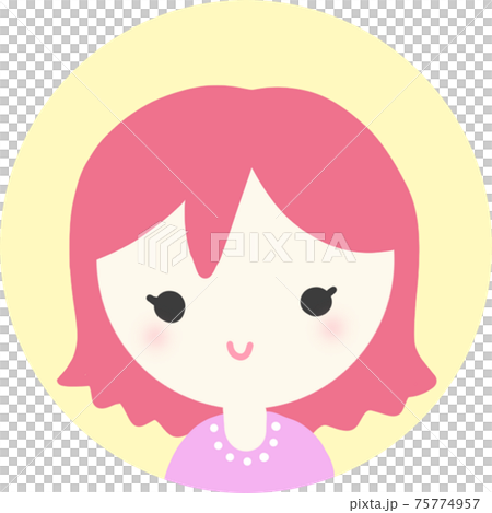 Loose and cute female icon 18 - Stock Illustration [75774957] - PIXTA